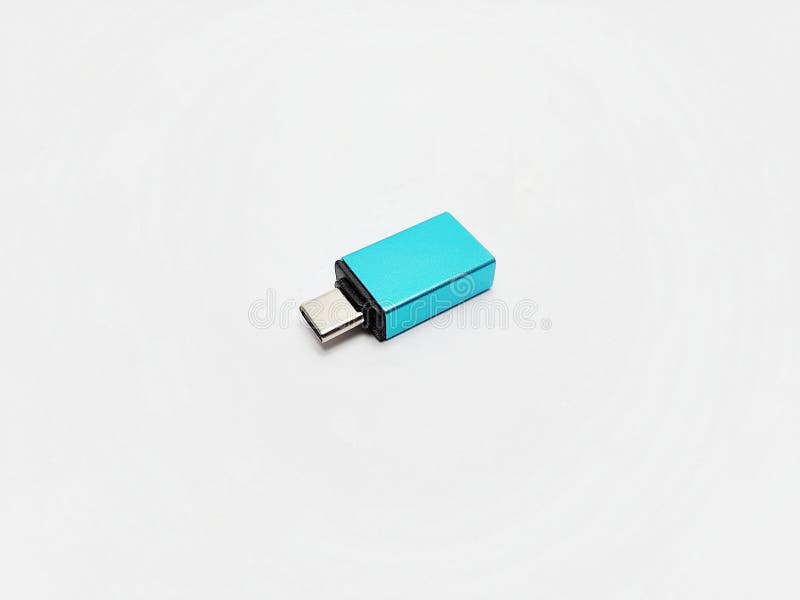 Type-C To USB Adapter, Converter Typ-c on Isolated White Background ...