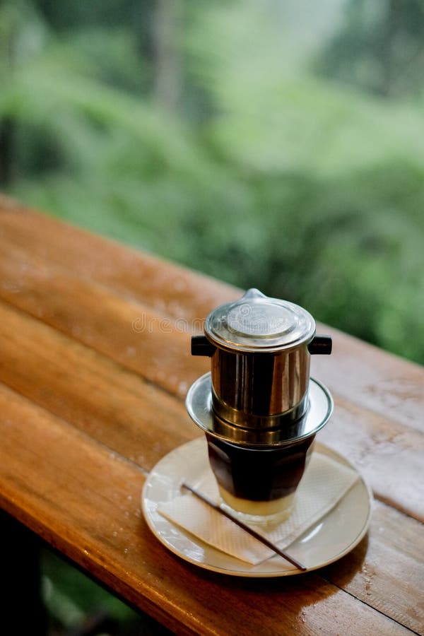 This Type of Coffee is Vietnamese Drip Stock Photo - Image of iron ...