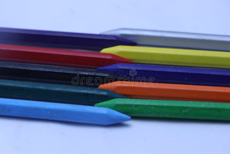 Classroom Colors Drawing Used with Pen Stock Photo - Image of isolated ...