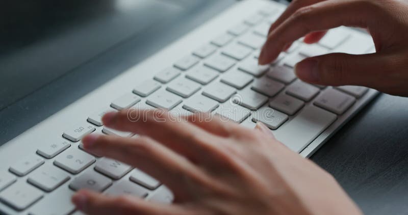 Type on computer keyboard stock photo. Image of communication - 200291870