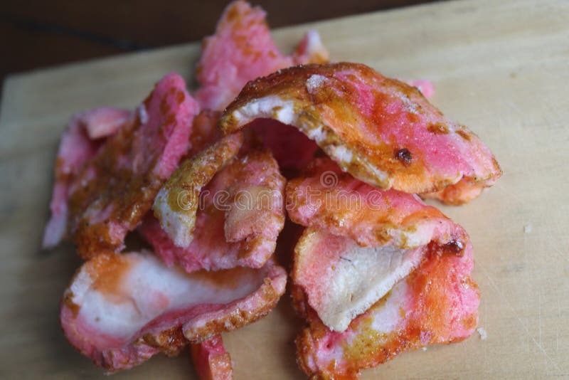 A Type of Cracker Fried with Sand, Traditional from Indonesia Stock ...