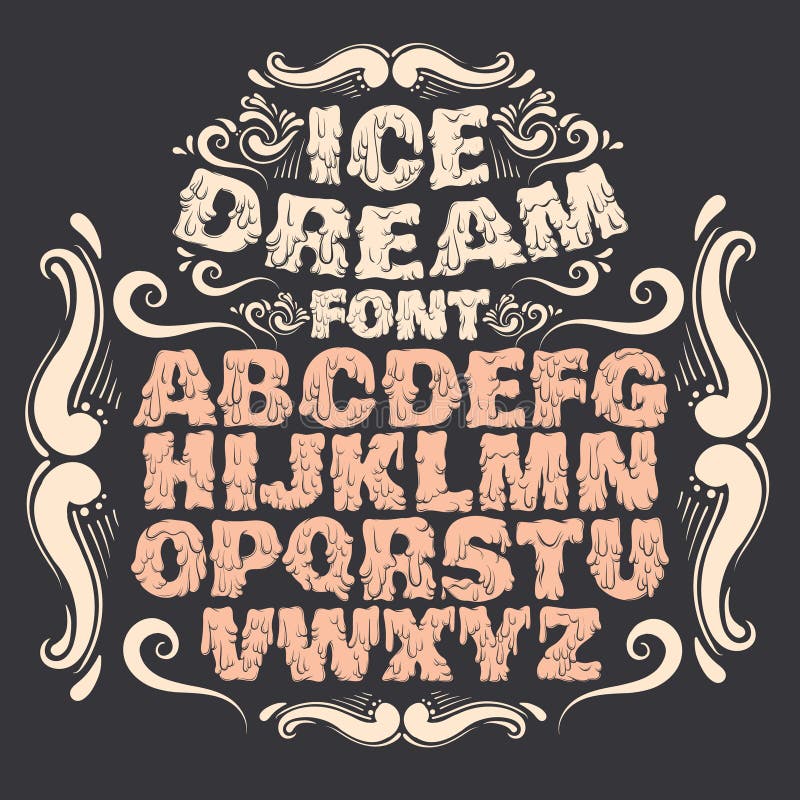 Type de fonte de vecteur illustration de vecteur. Illustration du ...