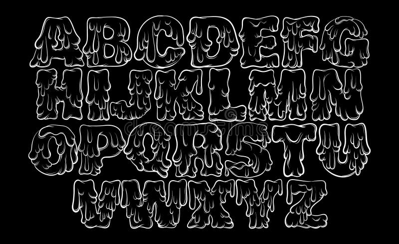 Type de fonte de vecteur illustration de vecteur. Illustration du fonte ...