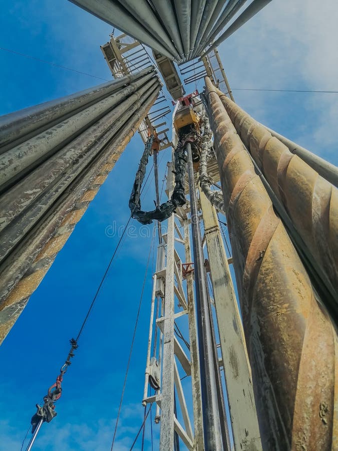 Type Derrick Inside from Bottom To Top Stock Photo - Image of deep ...