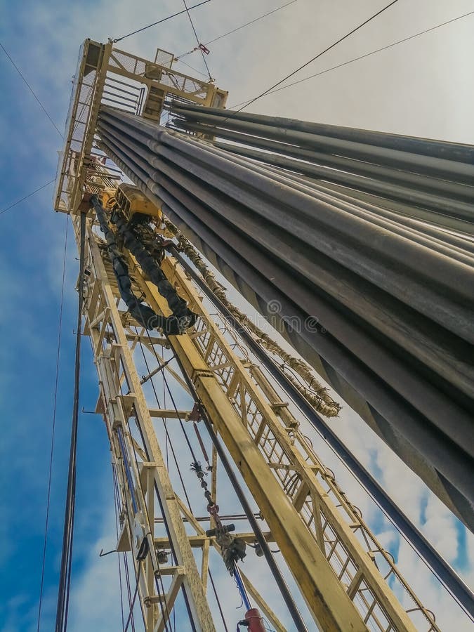Type Derrick Inside from Bottom To Top Stock Photo - Image of drilling ...