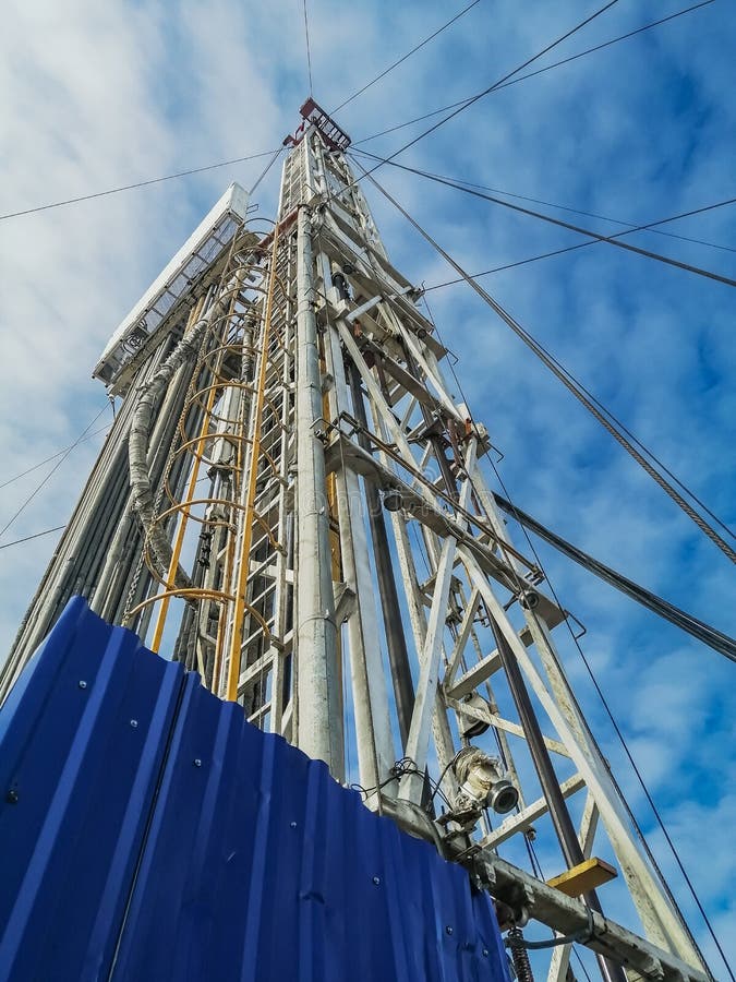 Type Derrick Inside from Bottom To Top Stock Image - Image of ...