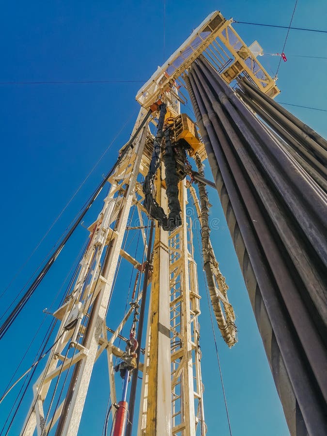 Type Derrick Inside from Bottom To Top Stock Image - Image of installed ...