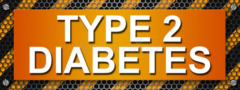 Type 2 Diabetes Text Quote on a Banner Stock Illustration ...