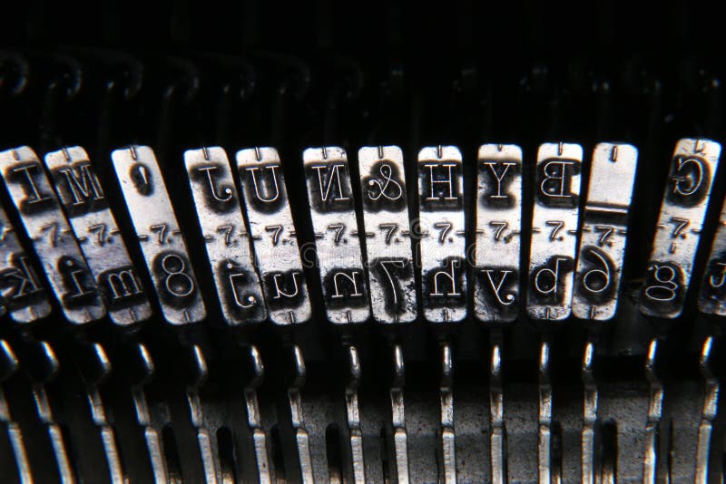 Type face close up stock image. Image of font, metal, typewriter - 2973343