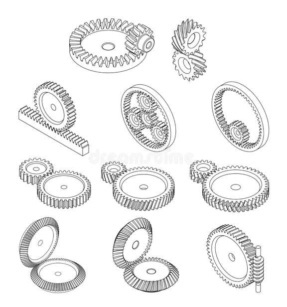 Spur Gears Stock Illustrations – 179 Spur Gears Stock Illustrations ...