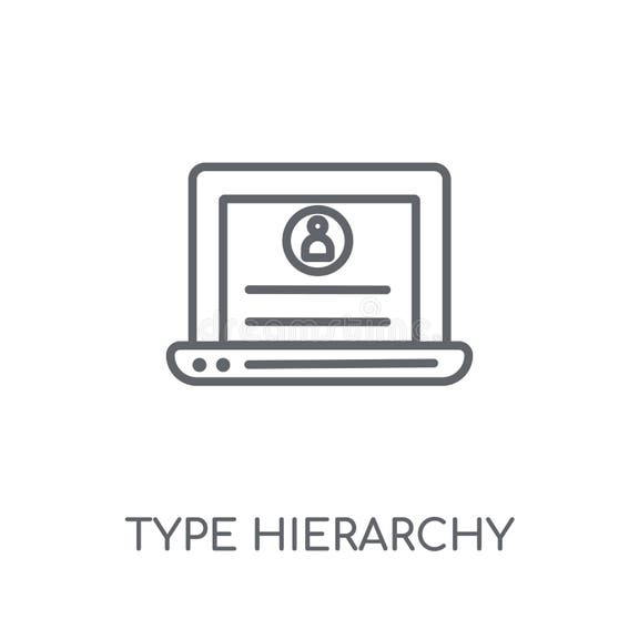 Type Hierarchy Linear Icon. Modern Outline Type Hierarchy Logo C Stock ...
