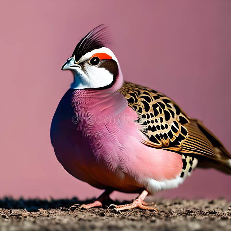 Type of Large Pink Bird with a White Head Posing for the Camera on a ...