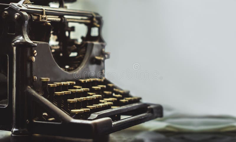Type machine stock image. Image of retro, type, golden - 45778287