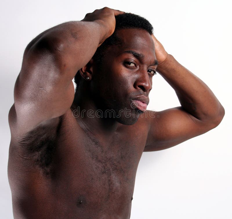 Type noir image stock. Image du jeune, shirtless, ajustement - 2059299