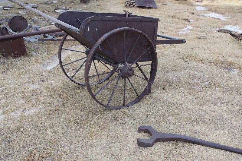 Past tools in the present. stock photo. Image of town - 168763370