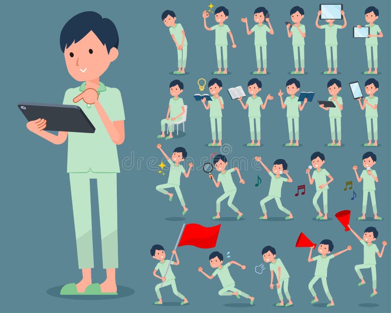 Type plat patient men_2 illustration de vecteur. Illustration du ...