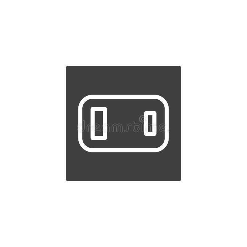 Type I Power Socket Icon, Simple Style Stock Vector - Illustration of ...