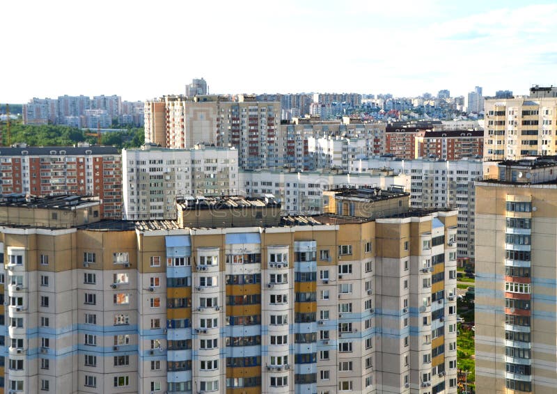 Type of Residential Multi-storey Buildings Stock Image - Image of ...