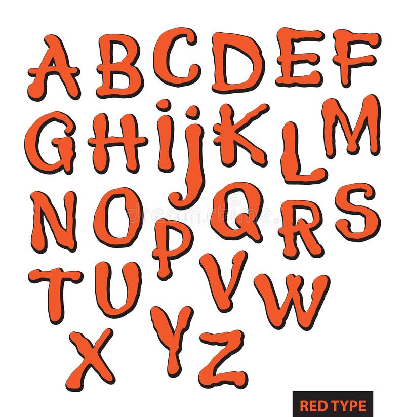 Type rouge illustration stock. Illustration du isolement - 29362332