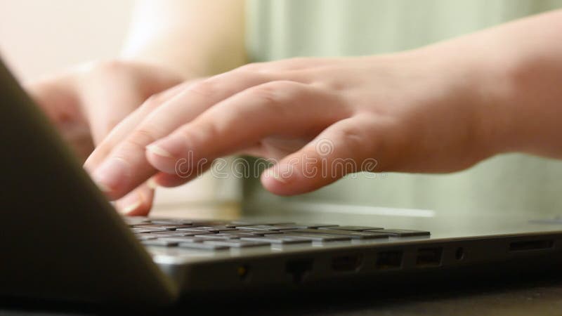 Type text on the keyboard stock video. Video of women - 281683619