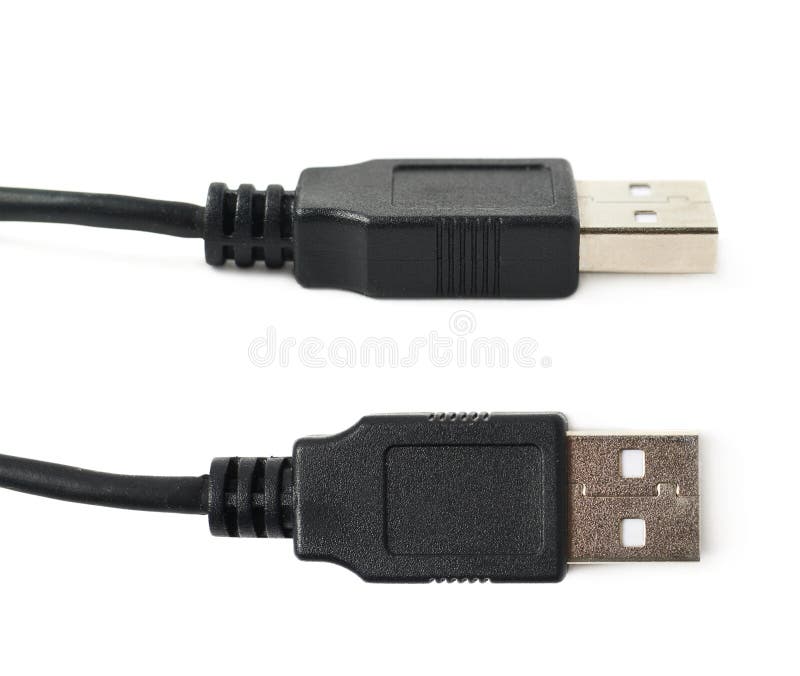 Type a USB plug isolated stock photo. Image of equipment - 69633026