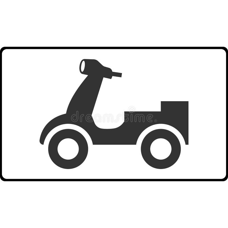 Type of Vehicle. the Motorcycle Sign. Vector Image. Stock Vector ...