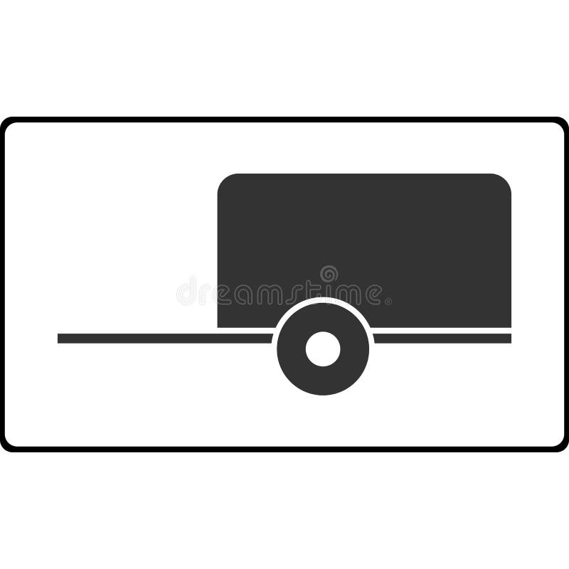 Type of Vehicle. Trailer with Maximum Weight. Vector Image. Stock ...