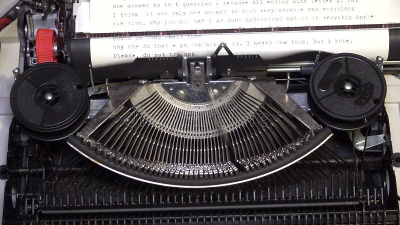 Bad Typewriter. it Has Many Traces of Cobwebs and Spider Webs Stock ...