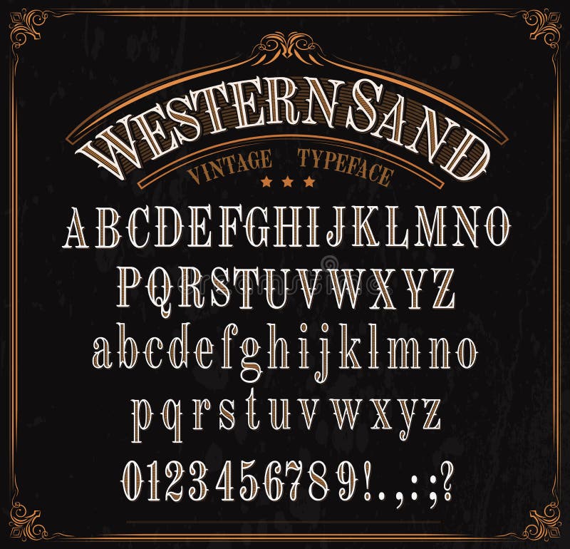 West Typeface Stock Illustrations – 1,084 West Typeface Stock ...