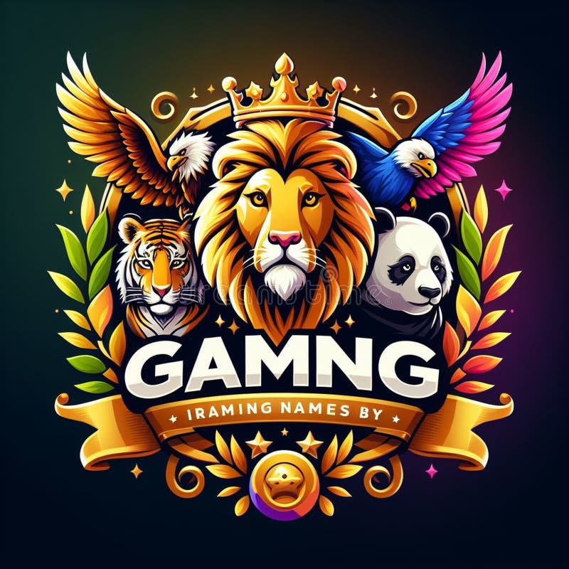 Types of Animal Game Logos. Stock Image - Image of ...