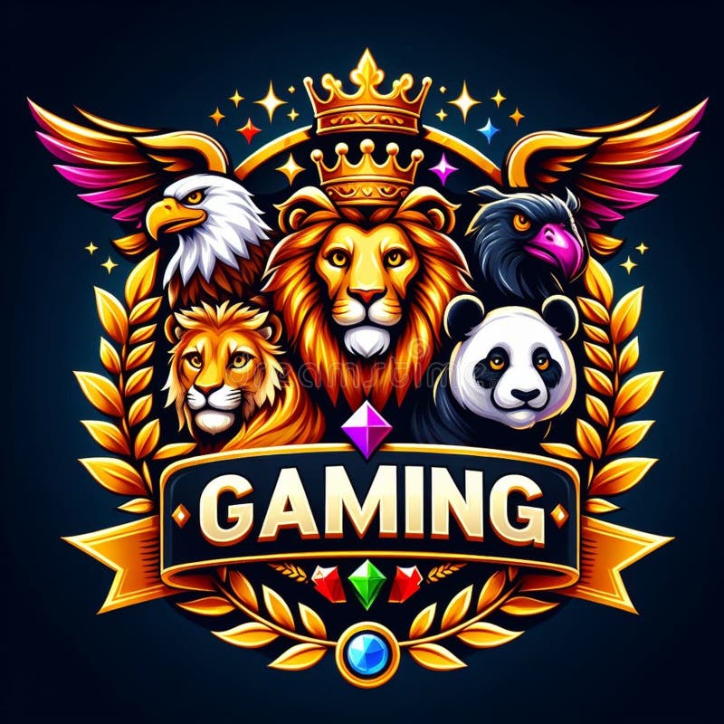 Types of Animal Game Logos. Stock Image - Image of types, animals ...