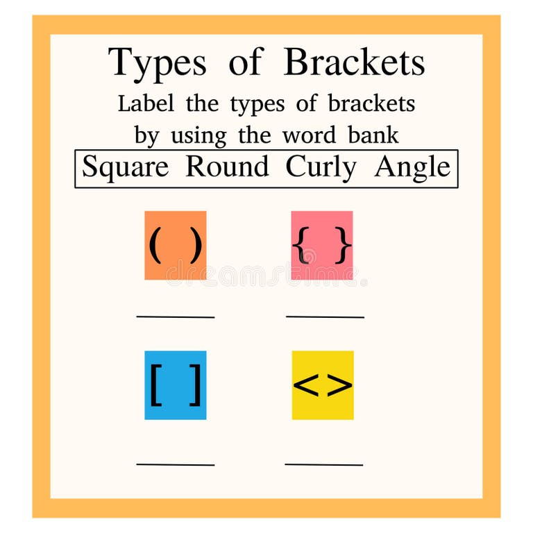 Brackets Stock Illustrations – 4,988 Brackets Stock Illustrations ...