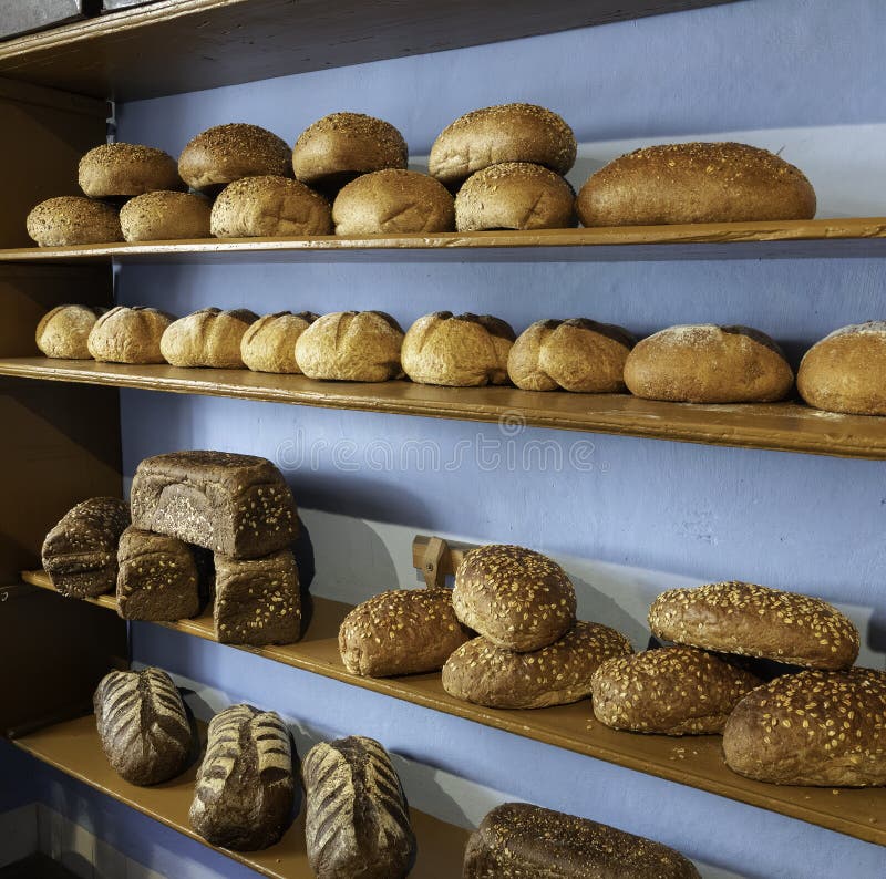 Bread and Different Types of Bakery Products Stock Photo - Image of ...