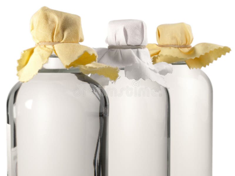 Types of Clear Alcohol on White Background - Isolated Stock Photo ...