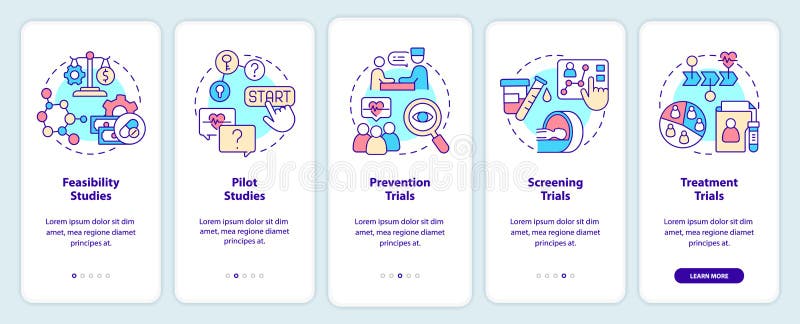 Types of Clinical Studies Circle Infographic Template Stock Vector ...