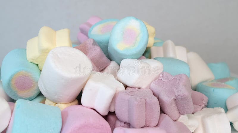 Types of Colored Marshmallow Rotating Stock Video - Video of types ...