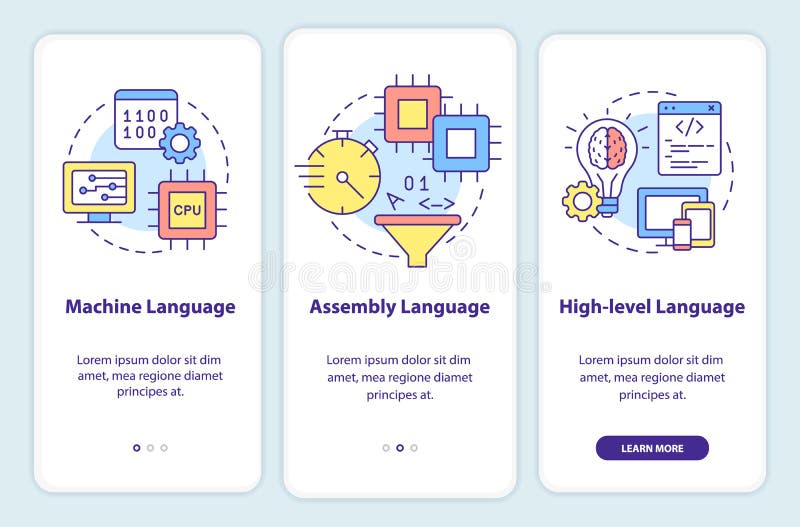 Assembly Language Concept Icon Stock Vector - Illustration of hardware ...