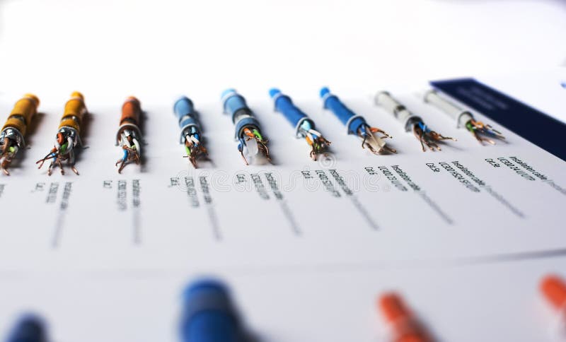 Types of data cable stock image. Image of craft, connection - 72987257