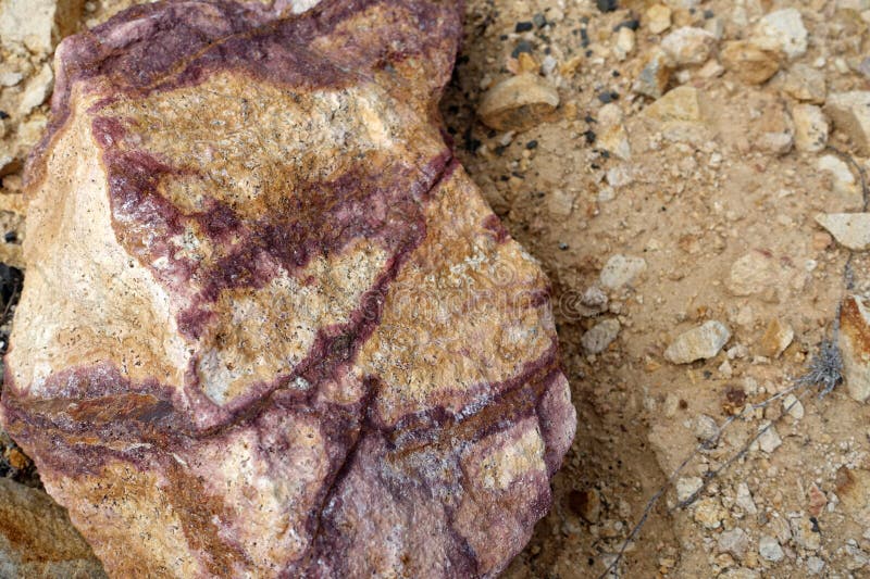 Types of Different Colors and Type Rock in Nature Stock Photo - Image ...