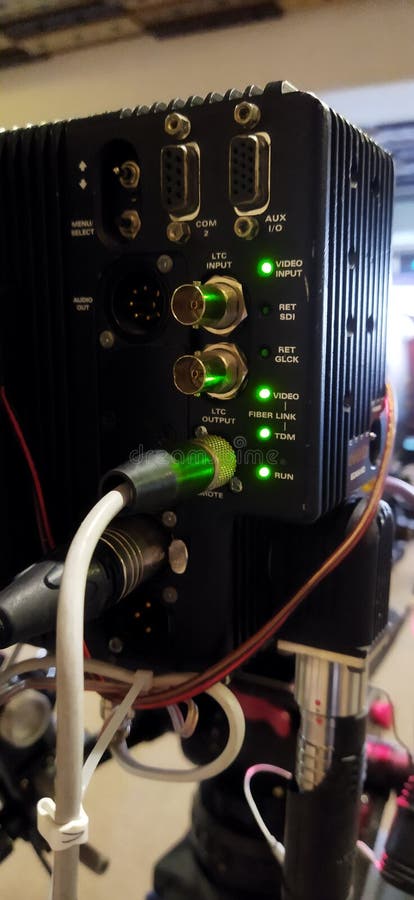 Types of Digital Connectors in a Camcorder. Digital Wires Stock Photo ...