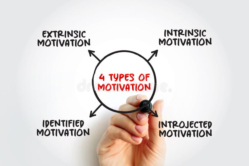 4 Types of Motivation Mind Map Concept for Presentations and Reports ...