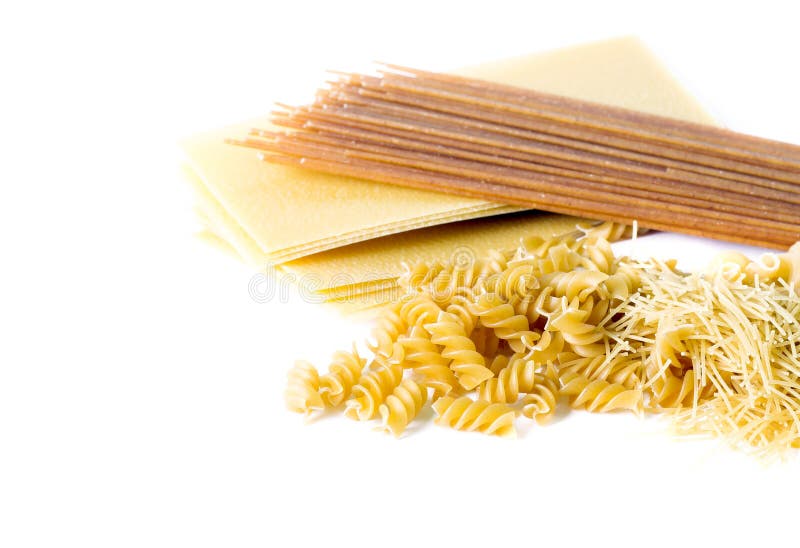 Types of raw pasta stock photo. Image of fudilli, spiral - 36937828