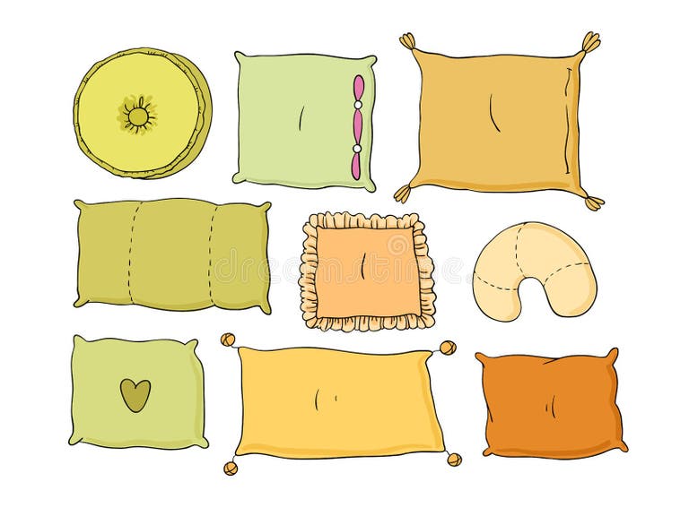 Types Pillows Stock Illustrations – 97 Types Pillows Stock ...