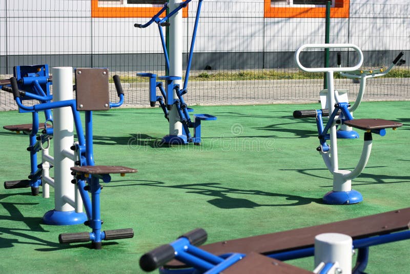 Types of Sports Grounds for Street Workouts. Public Area for Sports ...