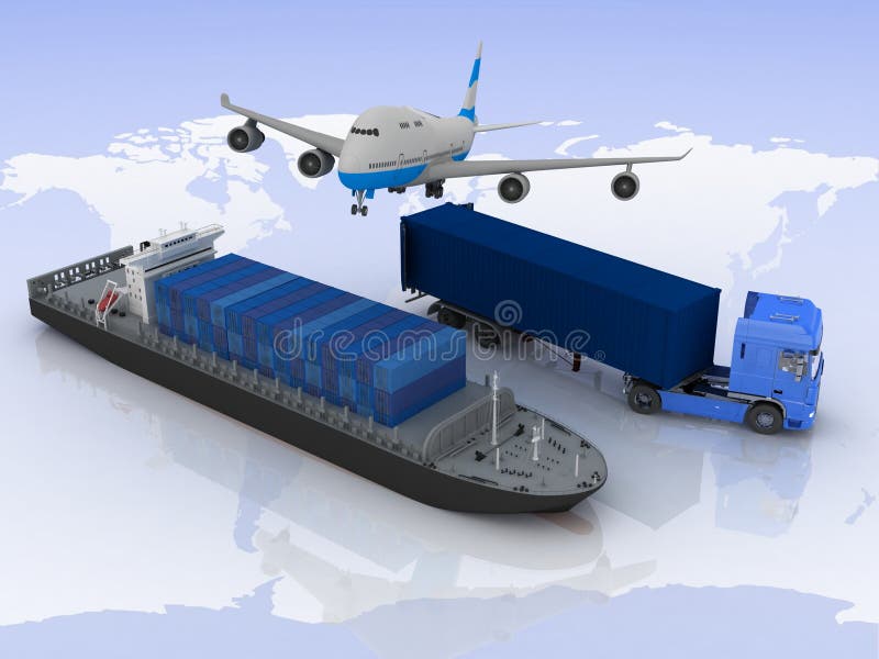 Transporting are loads stock illustration. Illustration of motion ...