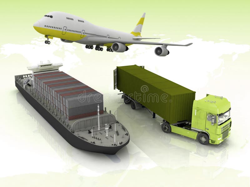 Transporting are loads stock illustration. Illustration of motion ...