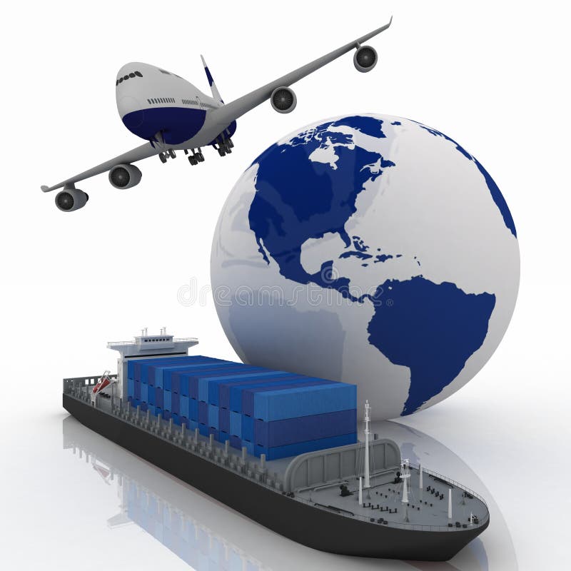 Export World stock illustration. Illustration of import - 11066285