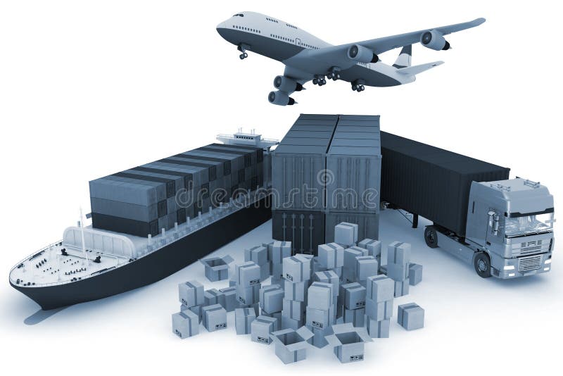 Transporting are loads stock illustration. Illustration of motion ...