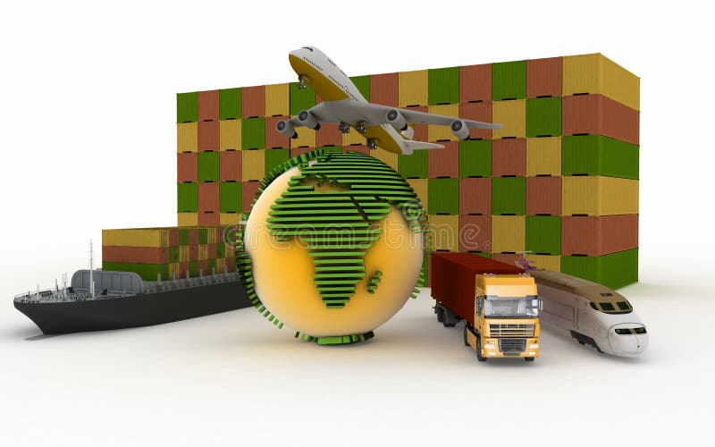 Transporting are loads stock illustration. Illustration of motion ...
