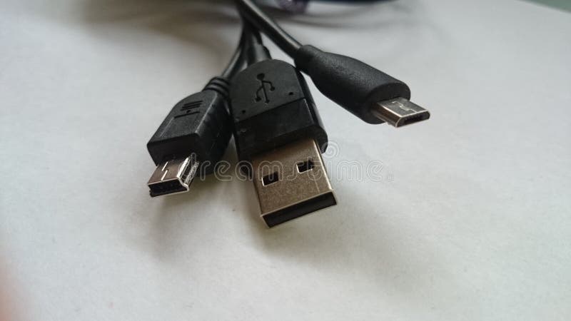 3 types of USB stock photo. Image of micro, mini, types - 44682420